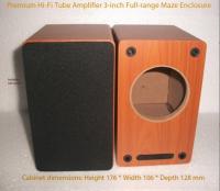 China 3 Inch Wood Speaker Box Empty DIY Enclosure Shell Sound Amplifier LoudSpeaker Home Audio HIFI Wooden Speaker Case for 1pcs for sale
