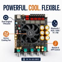 China AS21P TPA3255 2.1 Channel Digital Amplifier Board 300Wx2+600W High Power Audio Module for Home Theater for sale