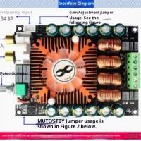 China HIFI High Fidelity TDA7498E High Power Digital 2.0 Stereo Sound Plastic Home Amplifier Board for sale
