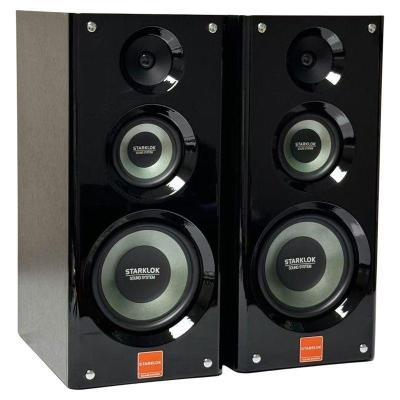 China Cyclone No. 8 8-Inch Three-Way Bookshelf Speakers with Deepened Cabinet Lacquered Design 80W-300W Output Power Powerful Bass for sale