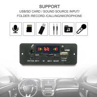 China 5.0 MP3 Decoder Board 2*40W DC 5V Amplifier Audio Player DIY MP3 Player Car FM Radio Module Portable Speaker Amplifier Power for sale