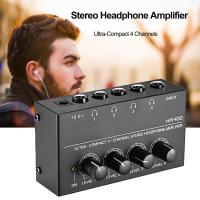 China Portable Headphone Amplifier Stereo Hifi Mini 4 Channel Monitor Headphone Amplifier for Live Recording Show for sale