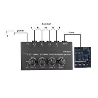 China Portable Headphone Amplifier Stereo Hifi Mini 4 Channel Monitor Headphone Amplifier for Live Recording Show for sale