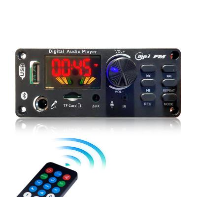 China 12V 2*50W Digital Power Amplifier Module Panel BT Speaker Microphone Recording Radio Stylish Card Voice Recorder MP3 Player for sale