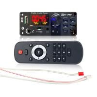 China 12V 2*50W Digital Power Amplifier Module Panel BT Speaker Microphone Recording Radio Stylish Card Voice Recorder MP3 Player for sale