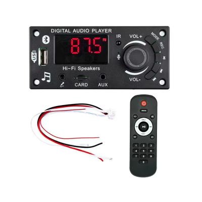 China 2*50W 5.0 MP3 Decoder Board Stereo Speaker Amplifier Module with FM Radio TF USB Mic Record Call & Call Music Accessory for sale