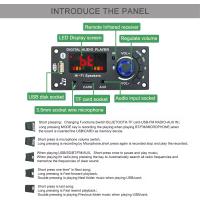 China 2*50W 5.0 MP3 Decoder Board Stereo Speaker Amplifier Module with FM Radio TF USB Mic Record Call & Call Music Accessory for sale