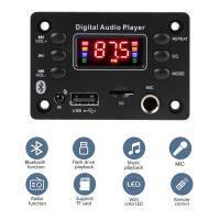 China 5V-12V  5.0 Audio Decoder Board Audio Module USB FM Radio Lossless DIY Mini Digital MP3 Player Radio Microphone Board for sale