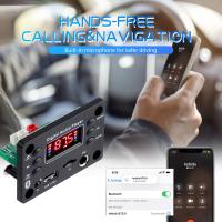 China 5V-12V  5.0 Audio Decoder Board Audio Module USB FM Radio Lossless DIY Mini Digital MP3 Player Radio Microphone Board for sale