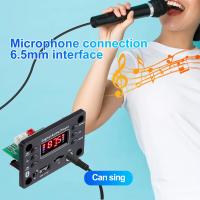 China 5V-12V  5.0 Audio Decoder Board Audio Module USB FM Radio Lossless DIY Mini Digital MP3 Player Radio Microphone Board for sale