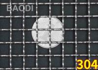 China Woven 304 Stainless Steel Crimped Wire Mesh 4 to 18 Mesh Plain Weave for sale