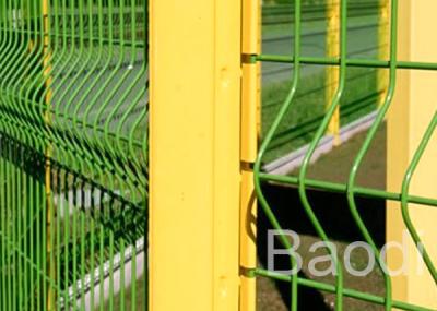 China PVC Coated Wire Mesh Fence Curved Panel 1.8m Height 50x200mm Mesh Anti Rust for sale