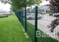 China Customized Welded Mild Steel Mesh Fencing Panels 2m x 1.2m with Round Post for Bus Station Security for sale