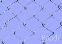 China Electro Galvanized Chain Wire Fencing With Post , High Chain Link Fence Fabric for sale