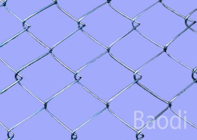 China Electro Galvanized Chain Wire Fencing With Post , High Chain Link Fence Fabric for sale