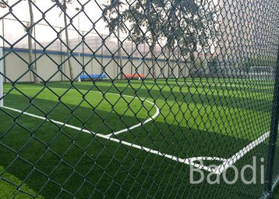 China PVC Coated Chain Link Fence Green 50mm Mesh 2.2mm Wire for Sports Field for sale