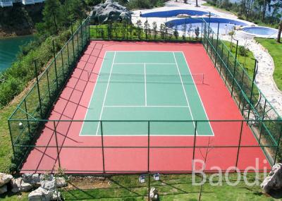 China Green PVC Coated Chain Link Fence 50mm Mesh 2.2mm Wire for Stadium for sale