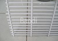 China White PVC Coated Anti Climb Welded Wire Mesh Fence 2.4m Height 4mm Wire for Factory Security for sale