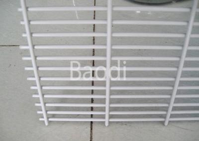 China White PVC Coated Anti Climb Welded Wire Mesh Fence 2.4m Height 4mm Wire for Factory Security for sale