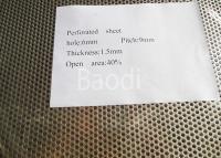 China 6mm Round Hole 316L Stainless Steel Perforated Sheet 1.5mm Thick 1000x2000mm for sale