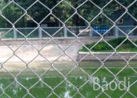 China Chain Link Fence Privacy Screen 50mm Mesh Galvanized Low Carbon Steel Wire Cyclone Fence Panels for sale