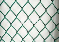 China Green PVC Coated Chain Link Fence Roll 50mm Mesh 2.1m Height for Garden Airport River Bank for sale