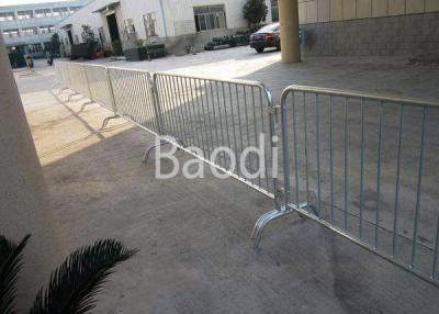 China Galvanized Carbon Steel Temporary Fence Panel 2m Width 1.2m Height for Outdoor Concert Crowd Control for sale