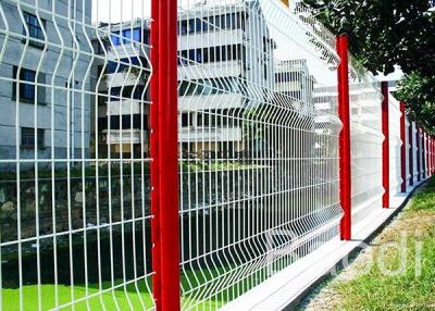 China White PVC Coated Welded Wire Mesh Fence Panel 50x100mm Mesh 2m Width for sale