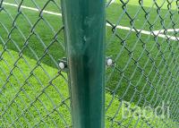 China Green PVC Coated Cyclone Chain Link Fence 1.5mm-4mm Wire Roll 0.9m-2.1m Height for sale