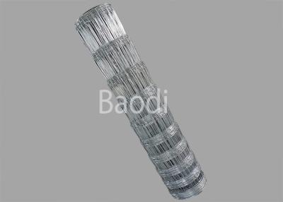 China Hot Dipped Galvanized Hinge Joint Woven Field Fence Rectangular Grid 2.5mm Wire 150mm Spacing for sale