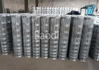 China Hot Dipped Galvanized Hinged Knot Field Fence 330 Feet 47 Inch Height 6 Inch Mesh for sale
