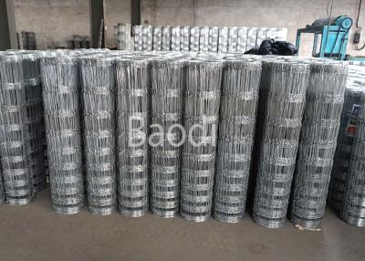 China Hot Dipped Galvanized Hinged Knot Field Fence 330 Feet 47 Inch Height 6 Inch Mesh for sale