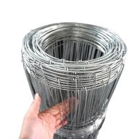 China Galvanized Farm Field Fence 50m Roll 15cm Vertical Spacing Woven Mesh for Ranch Protection for sale