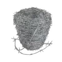 China Galvanized Barbed Wire 1.6mm 4 Point for Agricultural and Industrial Security Fencing for sale