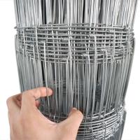 China Galvanized Iron Woven Hinge Joint Knot Farm Fencing 1.8m Height 100m Roll for sale