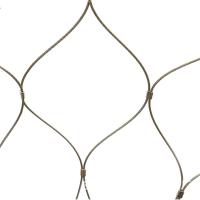 China Stainless Steel Wire Rope Mesh 20mm to 200mm Mesh Size Architectural Decorative Woven for sale