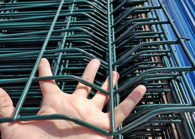 China 8 Ft Wire Mesh Security Fencing Welded Iron Pvc Coated Square Grid for sale