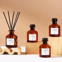 China Brown Bottle DPMA Small Aroma Reed Diffuser And Oil 50ml for sale