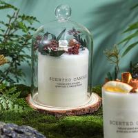 China Wedding Birthday Glass Jar Custom Aromatherapy Candle White 270g for sale
