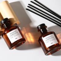 China Home Fragrance 50ml Aroma Reed Diffuser Perfume With Black Sticks for sale