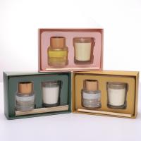 China Small Private Label Scented Soy Wax Candle Home Fragrance Gift Set for sale