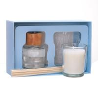 China Small Private Label Scented Soy Wax Candle Home Fragrance Gift Set for sale