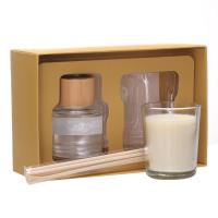 China Small Private Label Scented Soy Wax Candle Home Fragrance Gift Set for sale