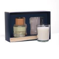 China Small Private Label Scented Soy Wax Candle Home Fragrance Gift Set for sale