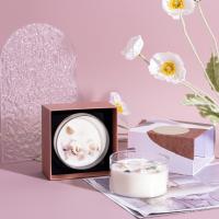 China Luxury Private Label Glass Scented Candle Aromatherapy Candle Jar For Home for sale
