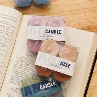 China AROMA HOME 4 pcs Pack Aromatherapy DIY High Quality Ginger orange Rose Fragrance Soy Wax Scented Tea Light Candles for sale