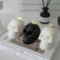 China In Stock Factory Direct Sales Christmas Halloween Pink Black Nude White Scented Skulled Shape Candles For Halloween Gift for sale