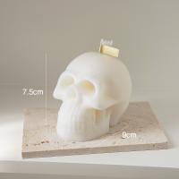 China In Stock Factory Direct Sales Christmas Halloween Pink Black Nude White Scented Skulled Shape Candles For Halloween Gift for sale