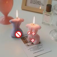 China AROMA HOME Handmade Private Label Customized Woman Body Curvy Female Torso Naked Model Shaped Carved Scent Soy Wax Cand for sale