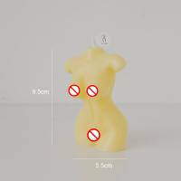China AROMA HOME Handmade Private Label Customized Woman Body Curvy Female Torso Naked Model Shaped Carved Scent Soy Wax Cand for sale
